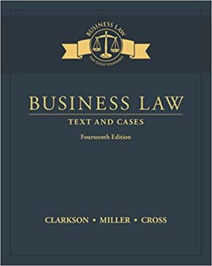 PDF | Business Law - Text and Cases (14th Edition) | TexTook